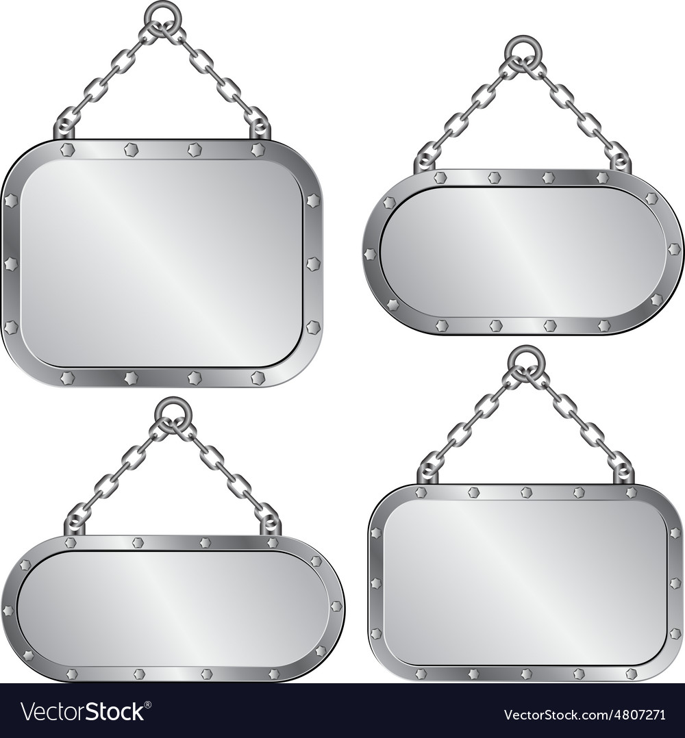 Plaques Royalty Free Vector Image - VectorStock