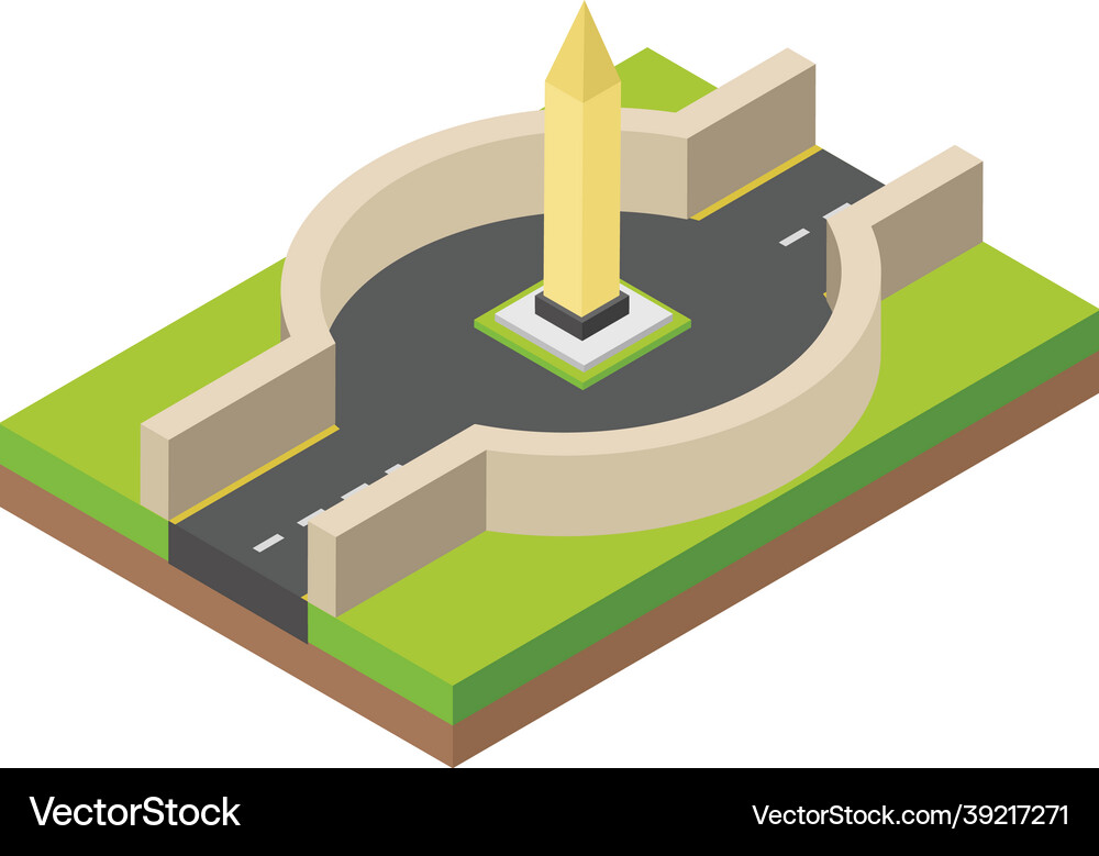Roundabout Royalty Free Vector Image - VectorStock