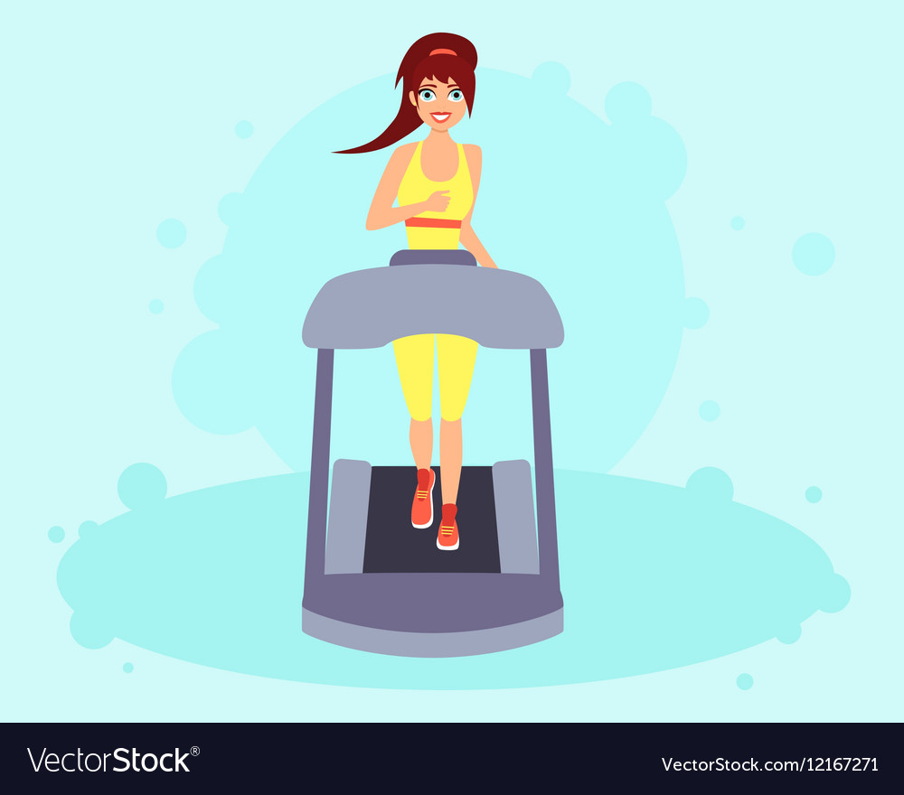 Treadmill Royalty Free Vector Image - VectorStock