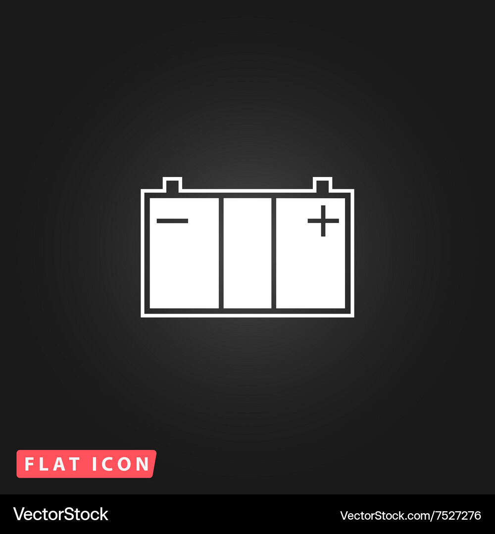 Car battery icon Royalty Free Vector Image - VectorStock