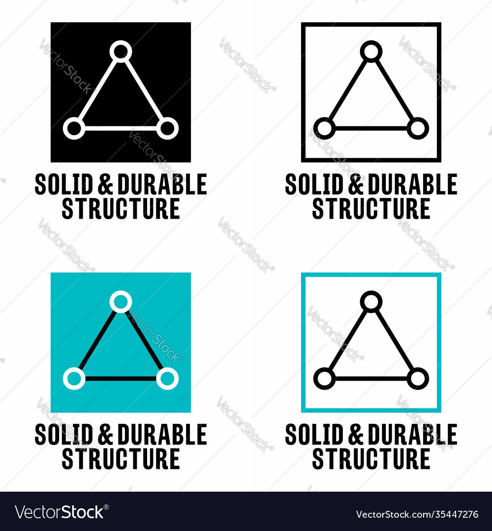 Durable Structure Icons Royalty Free Vector Image