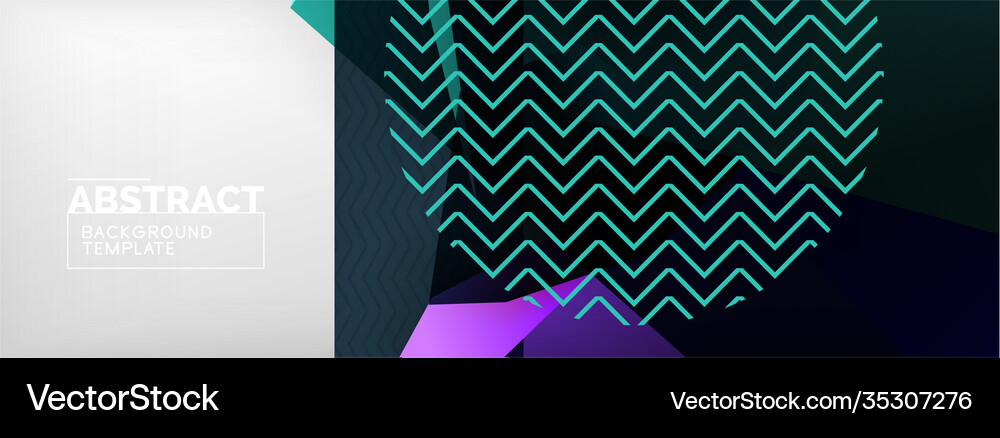 Low poly 3d geometric shapes minimal abstract Vector Image