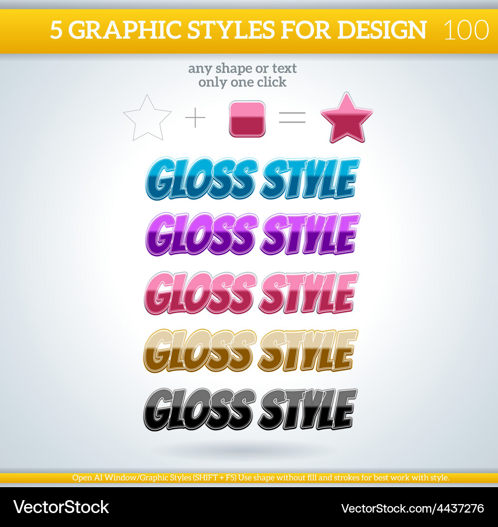 Set of various graphic styles for design Vector Image