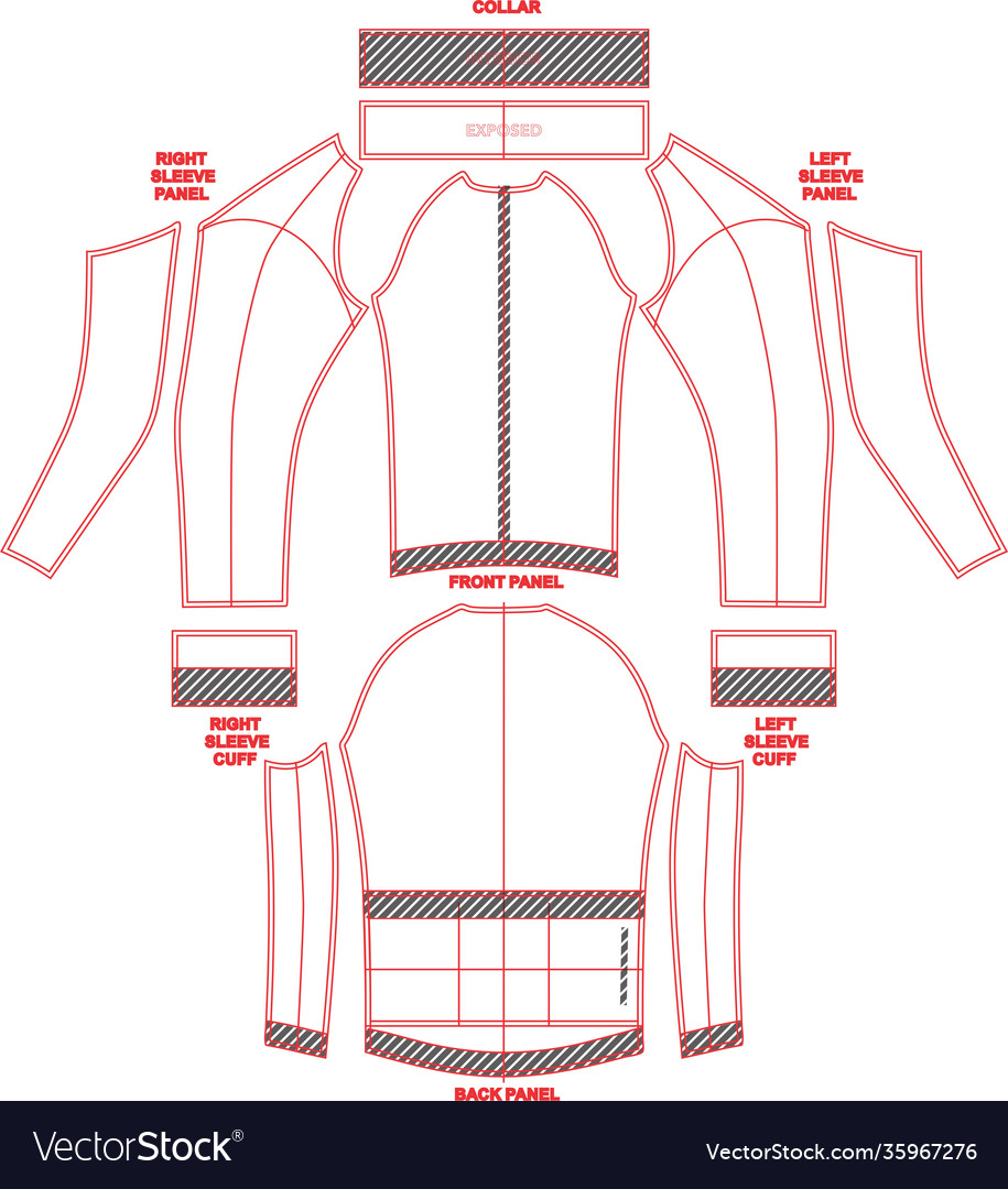 Sidewinder softshell jacket artworks patterns Vector Image