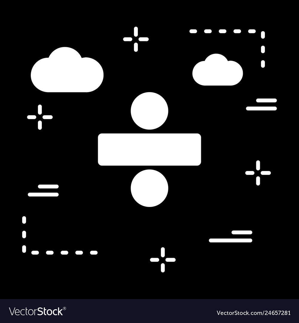Divide icon Royalty Free Vector Image - VectorStock