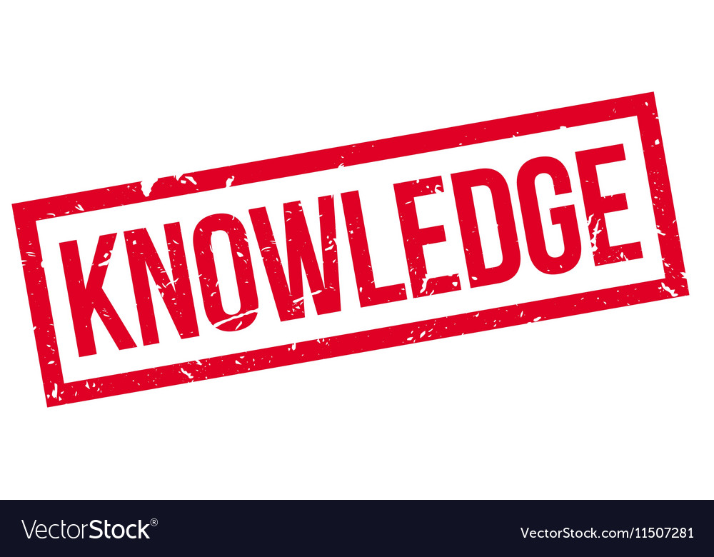 Knowledge rubber stamp Royalty Free Vector Image