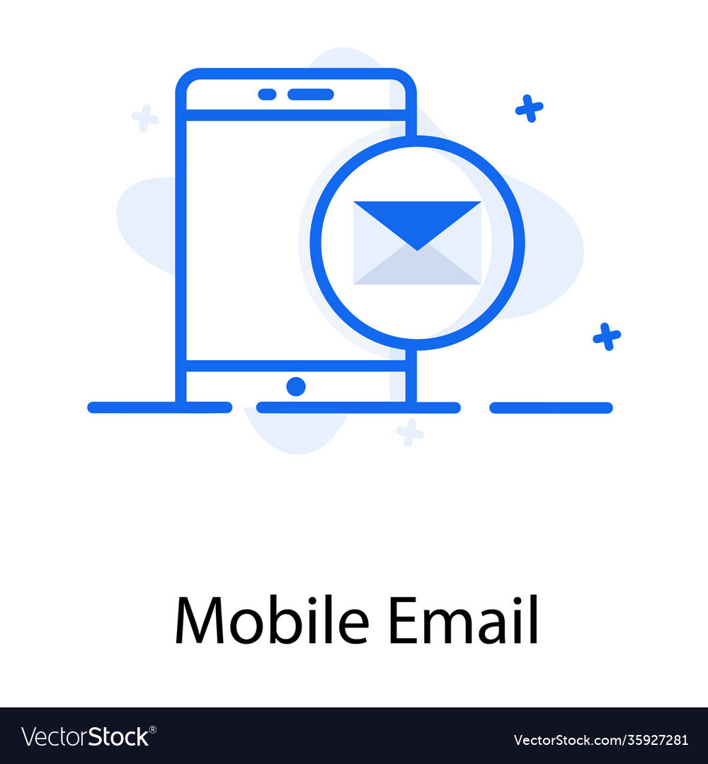 Mobile email Royalty Free Vector Image - VectorStock