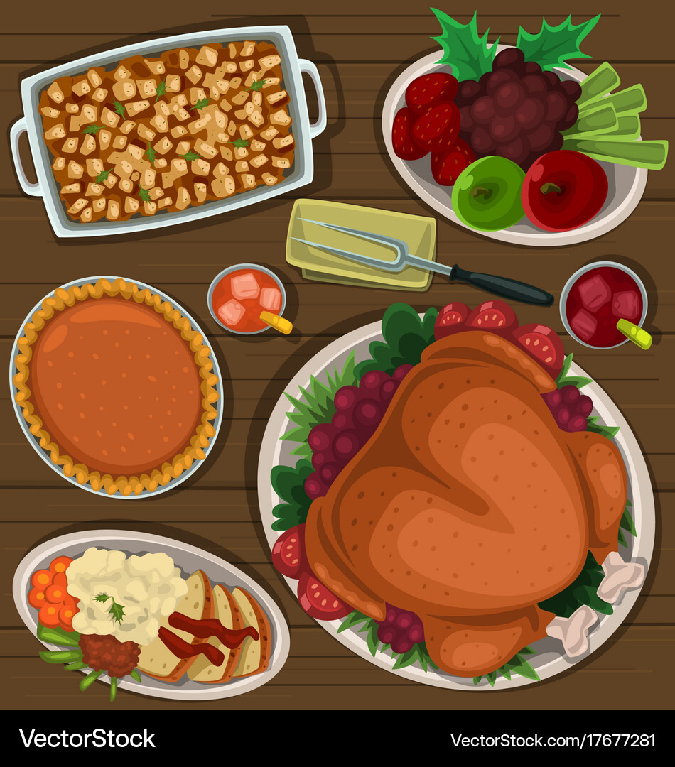 Thanksgiving Diner Clipart
