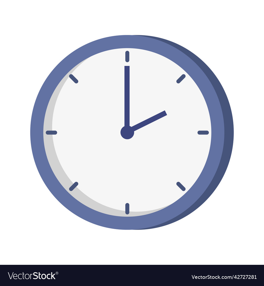 Time clock watch Royalty Free Vector Image - VectorStock