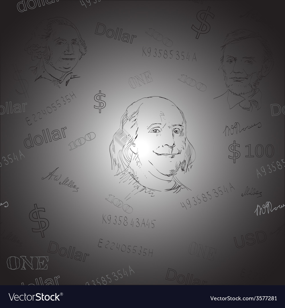 Usd pattern Royalty Free Vector Image - VectorStock