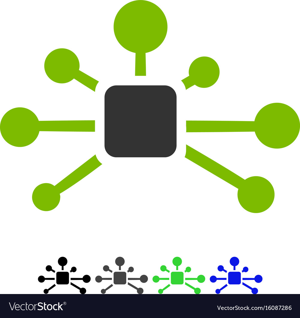 Connection relations flat icon Royalty Free Vector Image