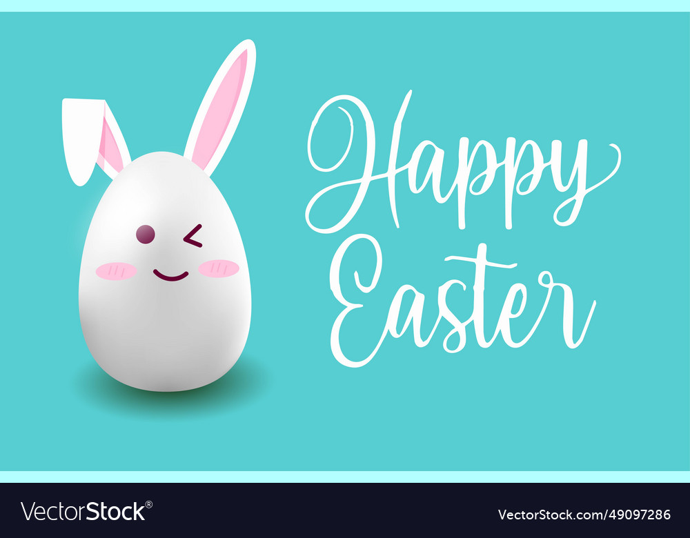 Easter egg bunny Royalty Free Vector Image - VectorStock