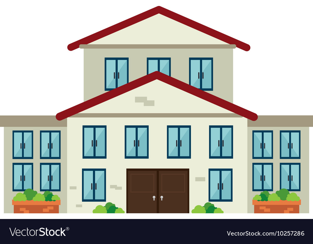 House residential architecture modern building Vector Image