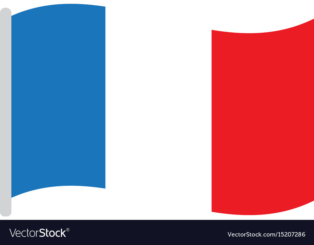 Isolated french flag Royalty Free Vector Image