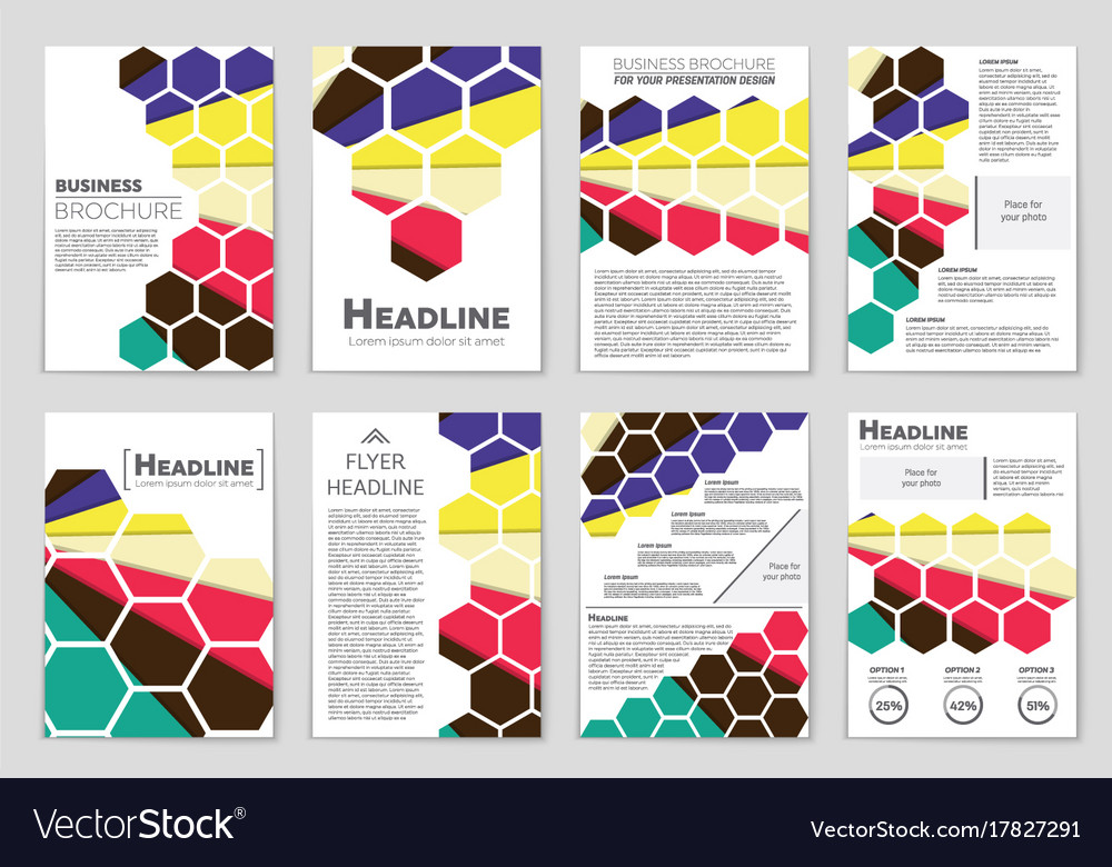 Abstract layout background set for art Royalty Free Vector