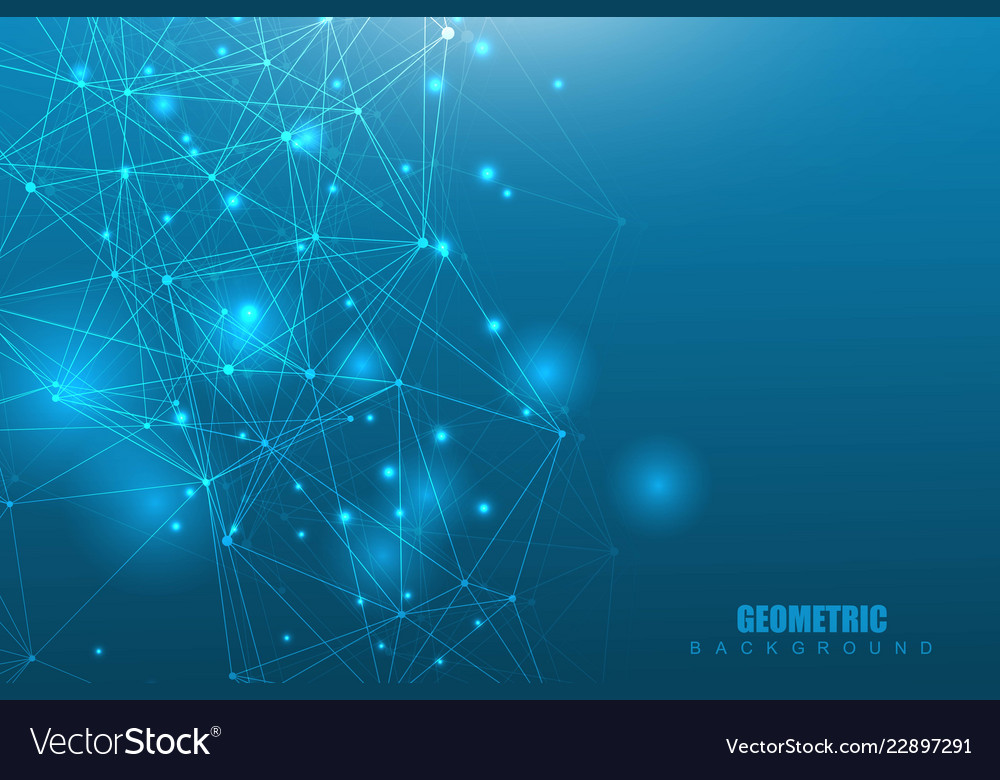 Big data visualization background modern Vector Image