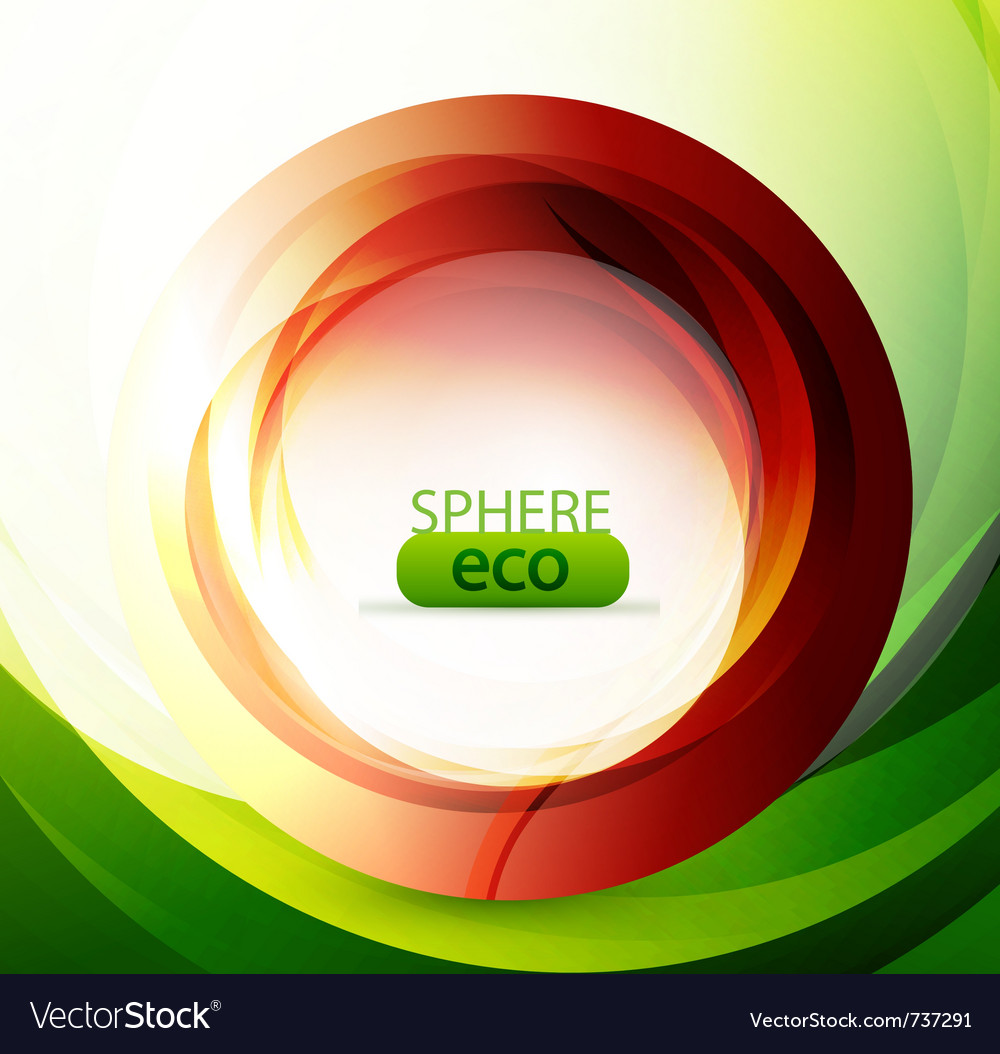Eco-friendly abstract swirl Royalty Free Vector Image Eco-friendly abstract swirl Royalty Free Vector Image
