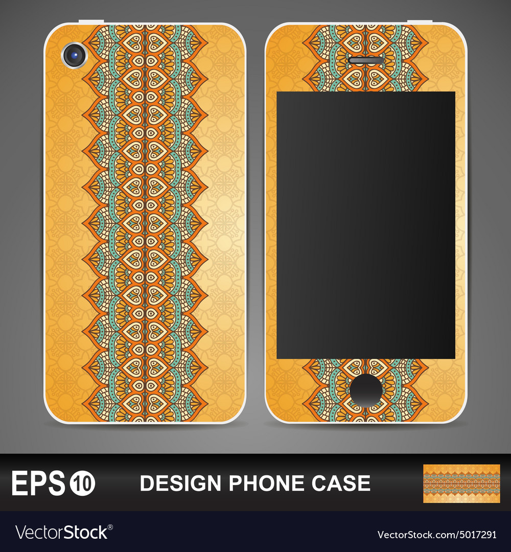 Phone case design Royalty Free Vector Image - VectorStock