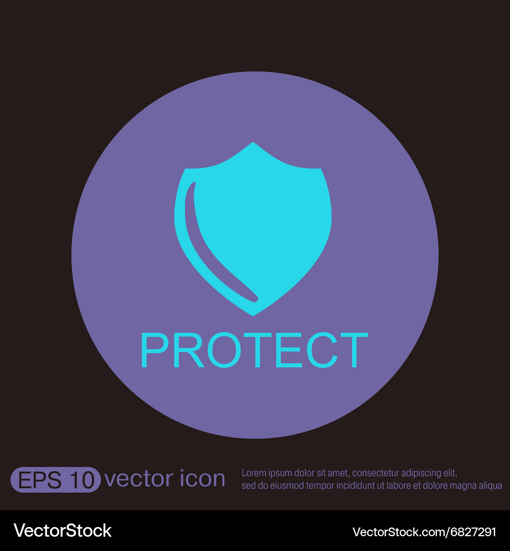 Shield a symbol of protection Royalty Free Vector Image