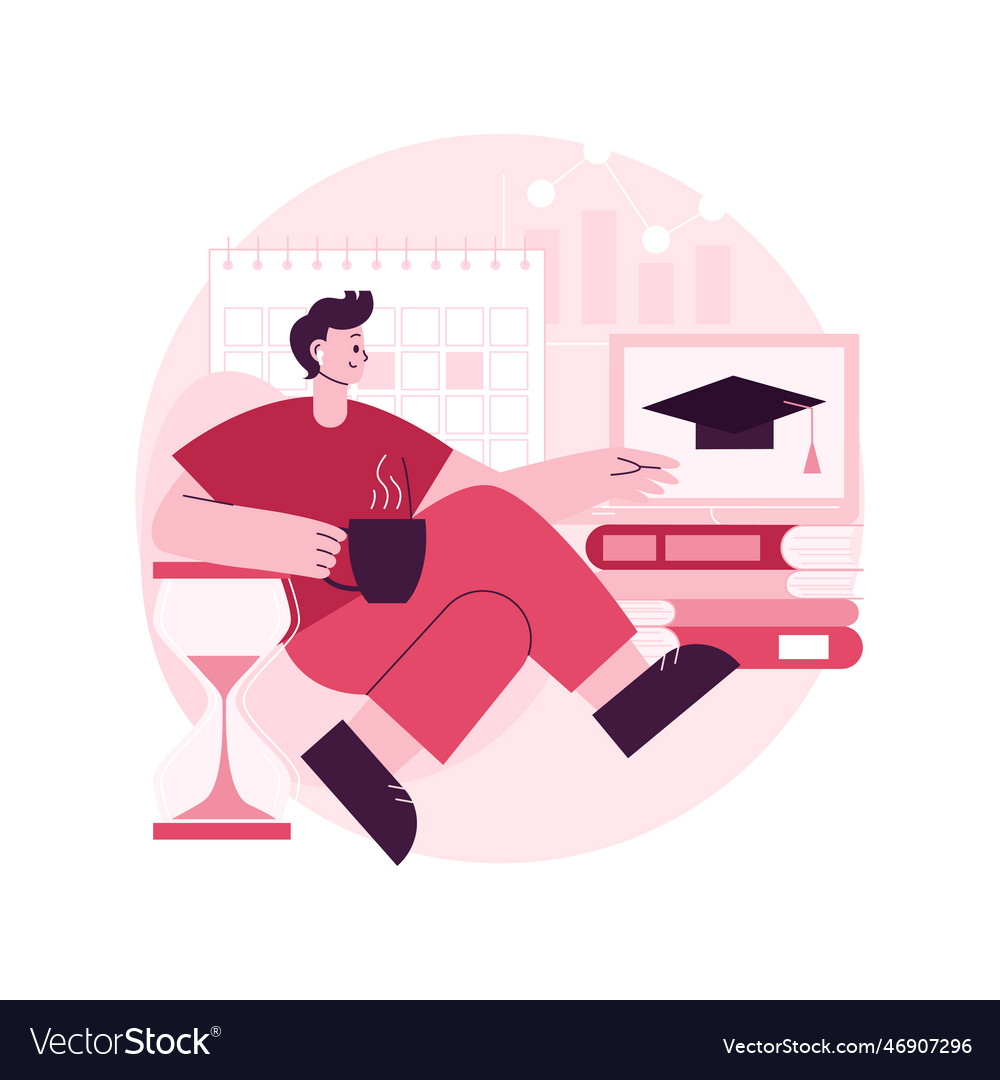 Personalized learning abstract concept Royalty Free Vector