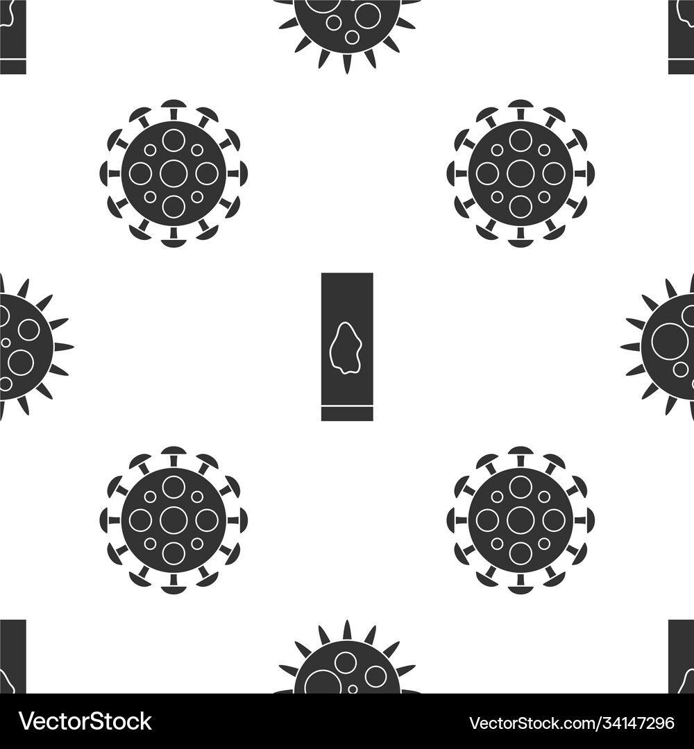 Set virus blood test and virus and virus Vector Image