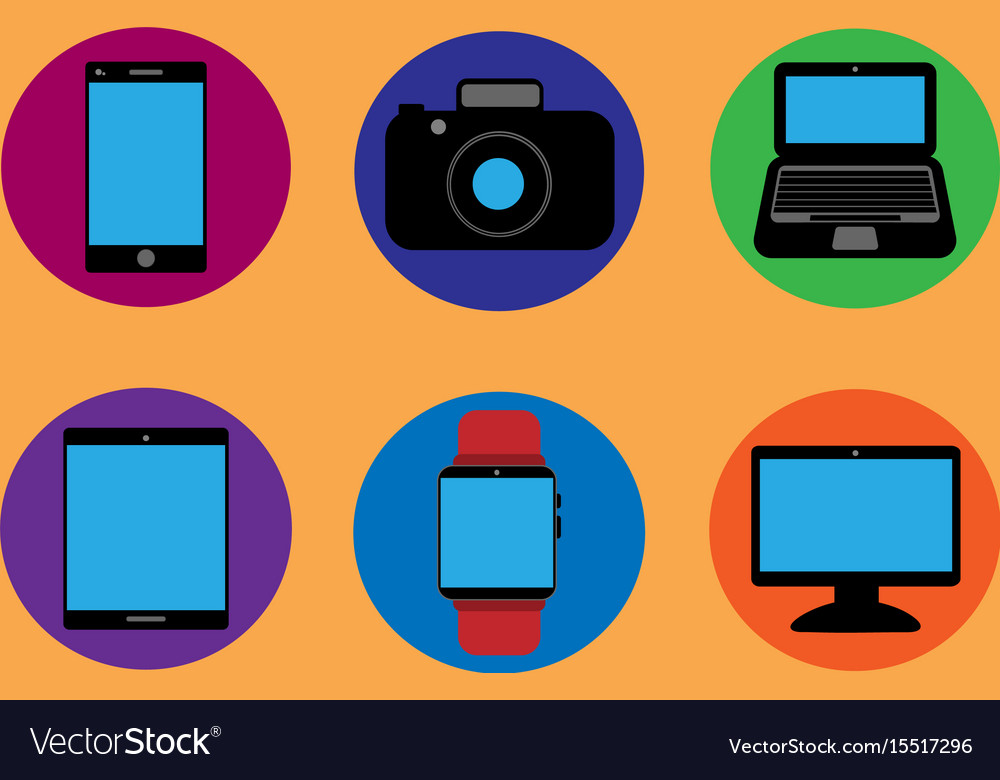 Technology gadgets Royalty Free Vector Image - VectorStock