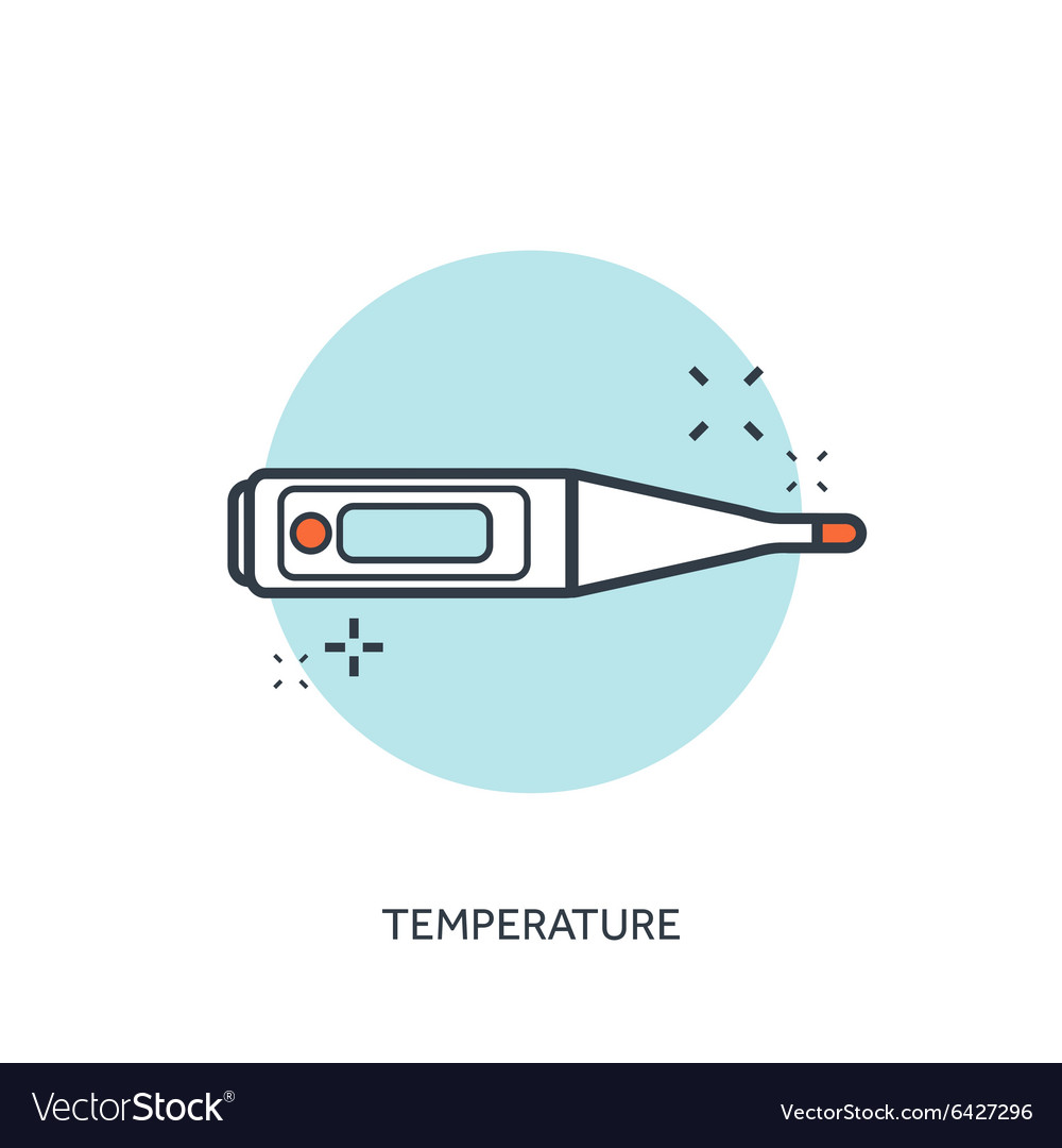 Thermometer temperature Royalty Free Vector Image