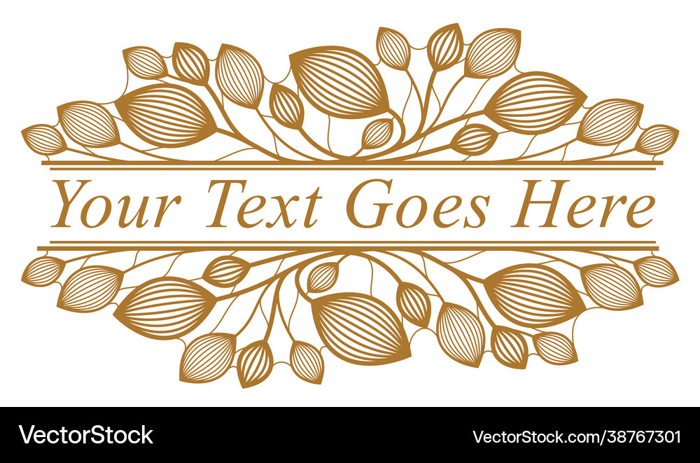 Floral design with leaves and branches isolated Vector Image