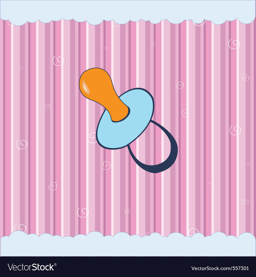 Retro pacifier background Royalty Free Vector Image