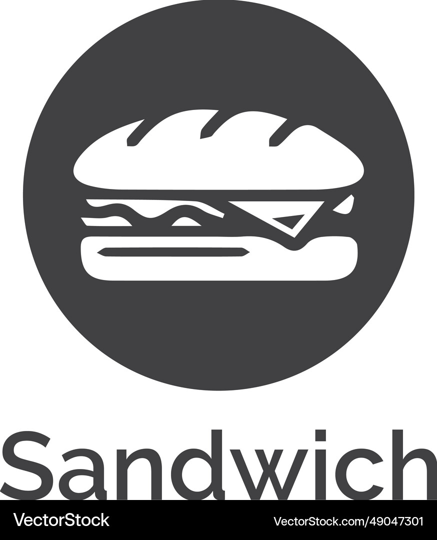 Sandwich logo Royalty Free Vector Image - VectorStock