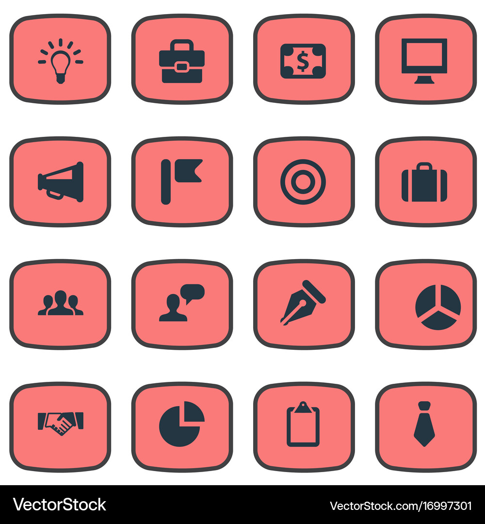 Set of simple trade icons Royalty Free Vector Image