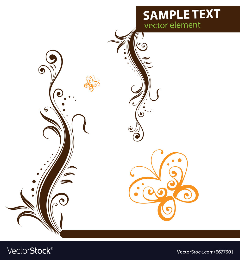 Spring floral design Royalty Free Vector Image
