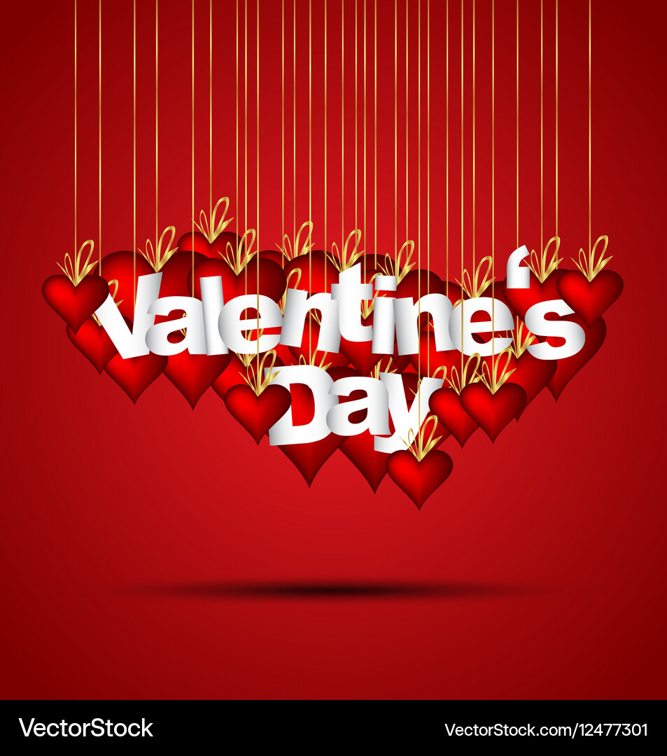 Valentines day background Royalty Free Vector Image
