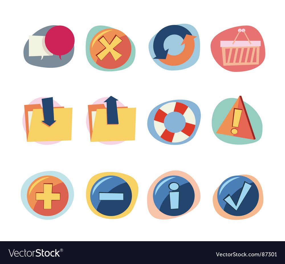 Web icons Royalty Free Vector Image - VectorStock
