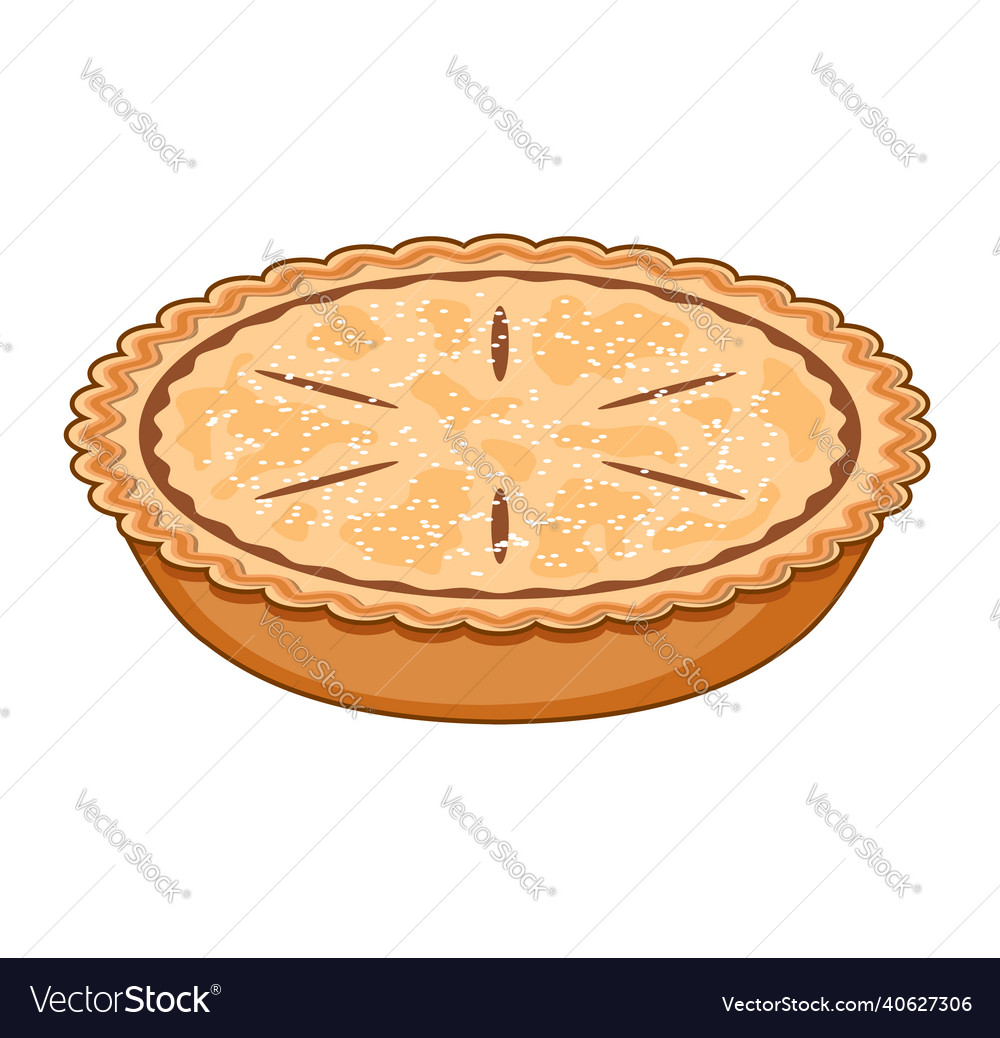 Apple pie Royalty Free Vector Image - VectorStock