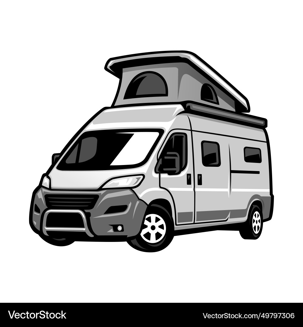 Camping and travel car Royalty Free Vector Image