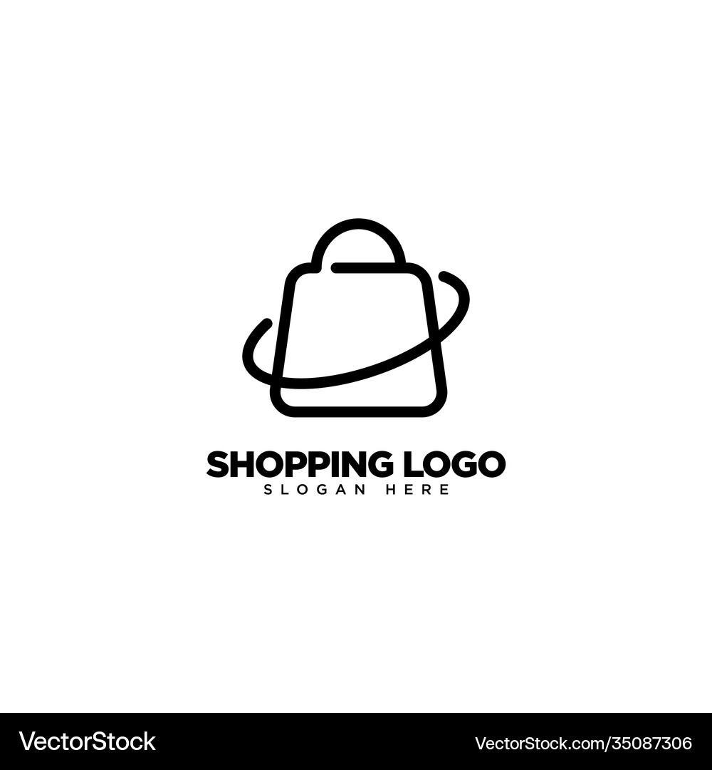 Creative shop logo design sale discount Royalty Free Vector