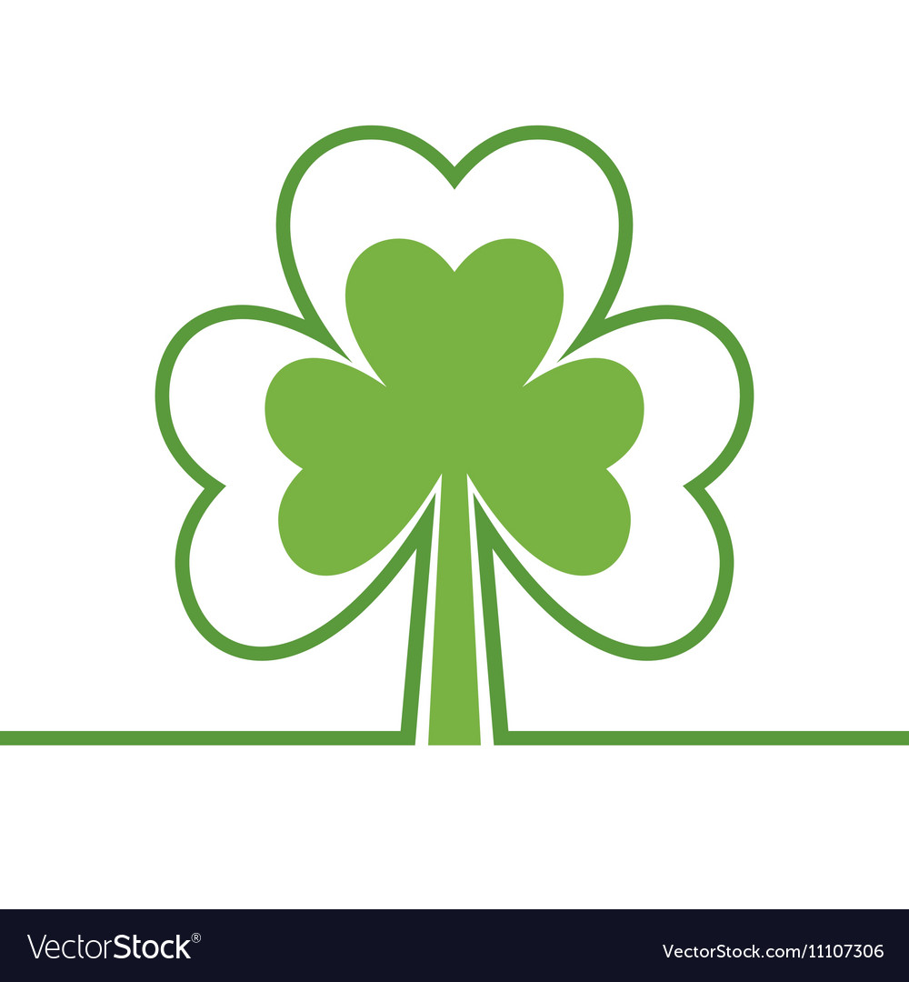 Four leaf clover Royalty Free Vector Image - VectorStock
