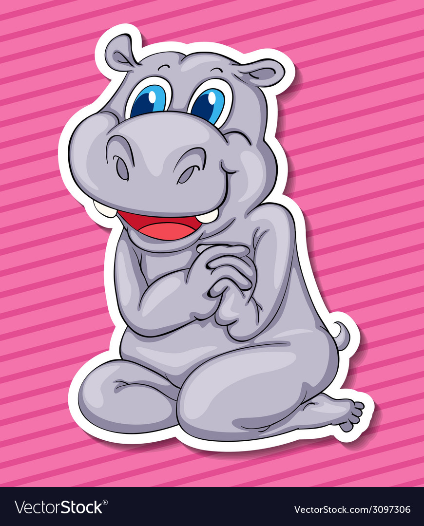 Hippo Royalty Free Vector Image - VectorStock