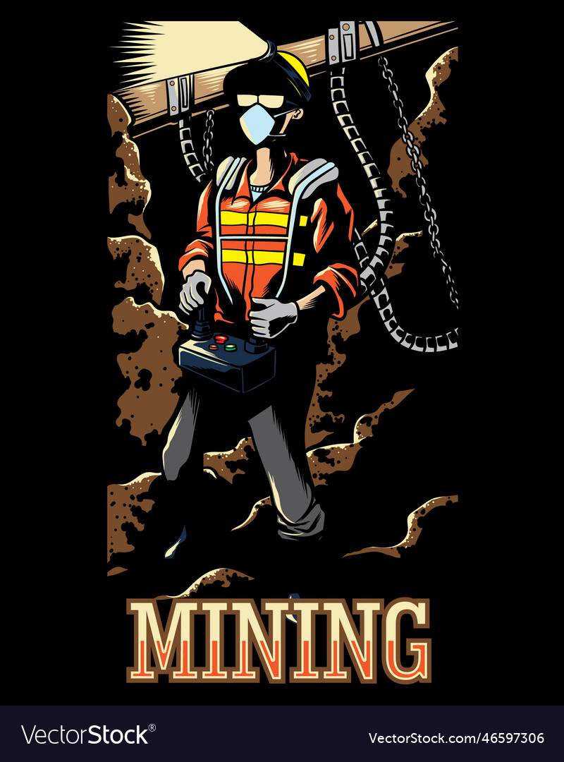 Mining Royalty Free Vector Image - VectorStock
