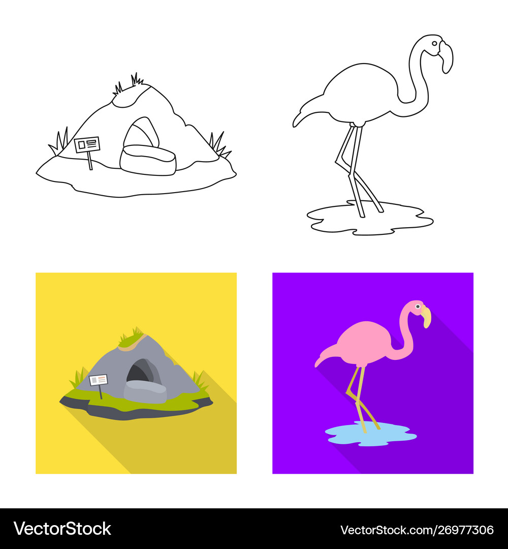 Nature and fun logo set of Royalty Free Vector Image