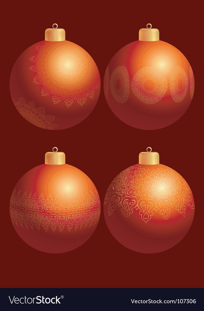Red balls Royalty Free Vector Image - VectorStock