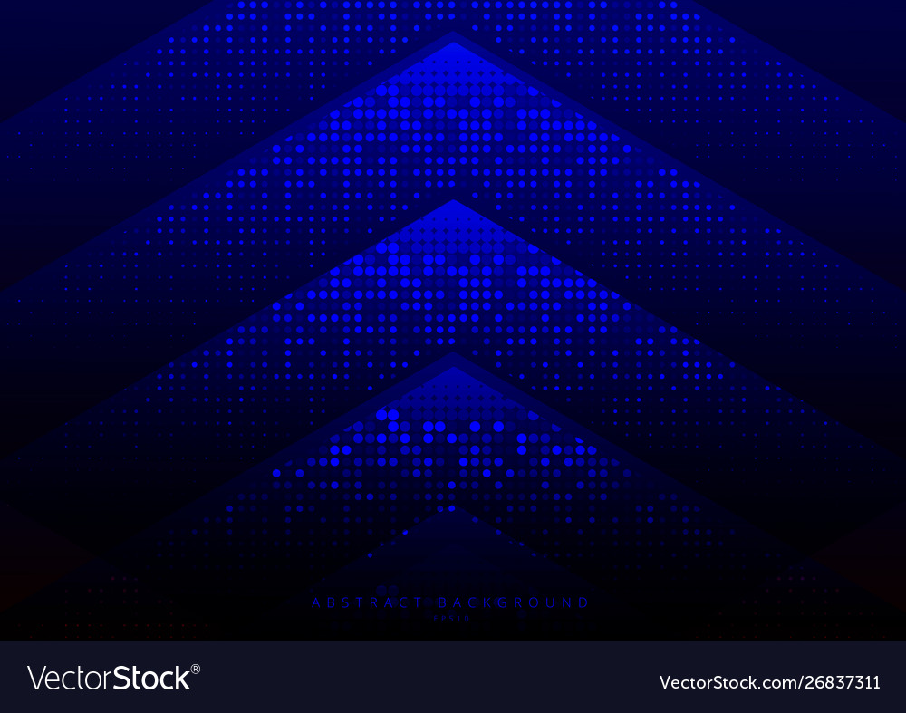 Abstract geometric triangle with dots pattern Vector Image
