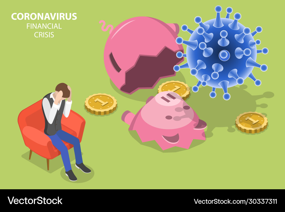 Coronavirus impact on business and personal Vector Image