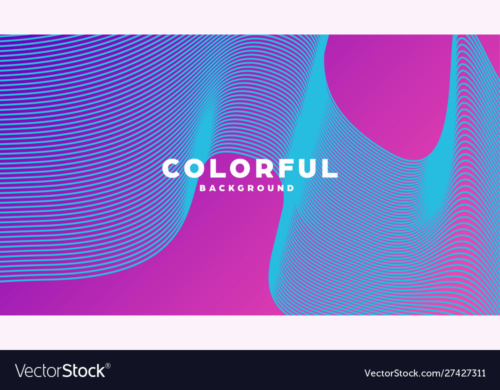 Modern minimal colorful abstract background lines Vector Image
