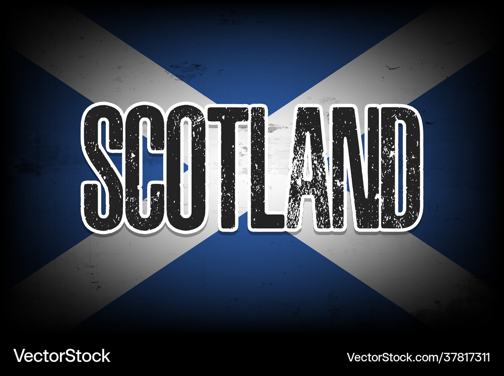 National flag scotland Royalty Free Vector Image