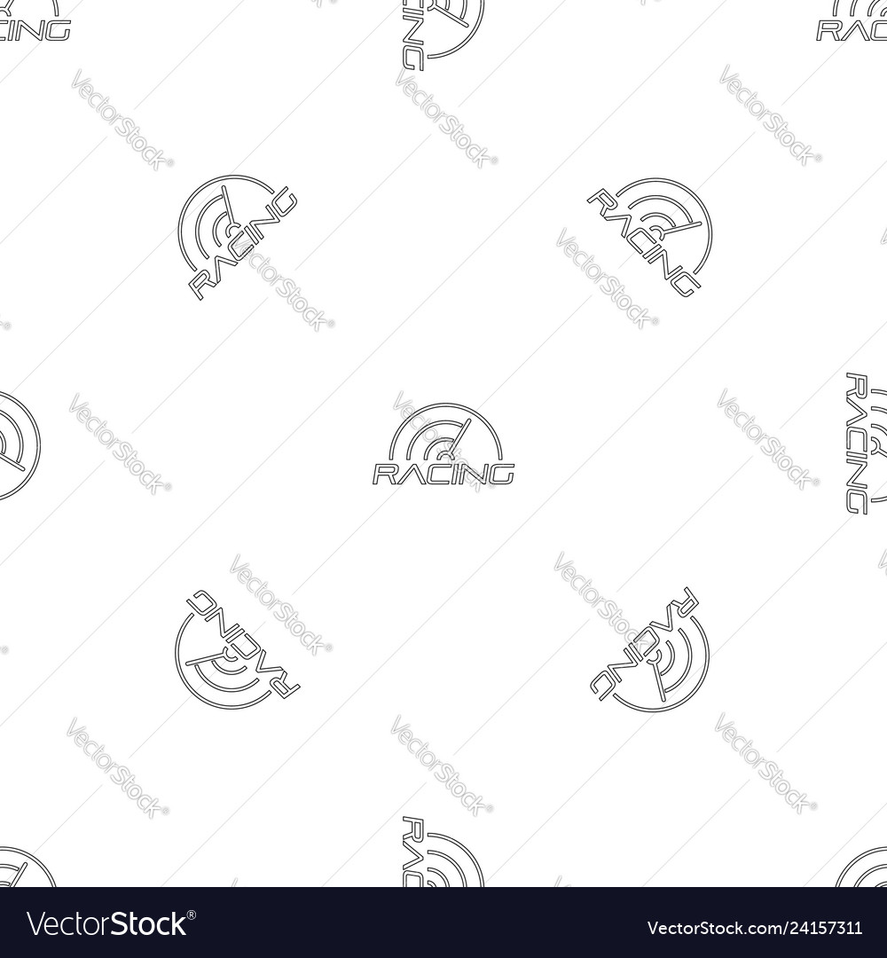 Racing line speedometer pattern seamless Vector Image