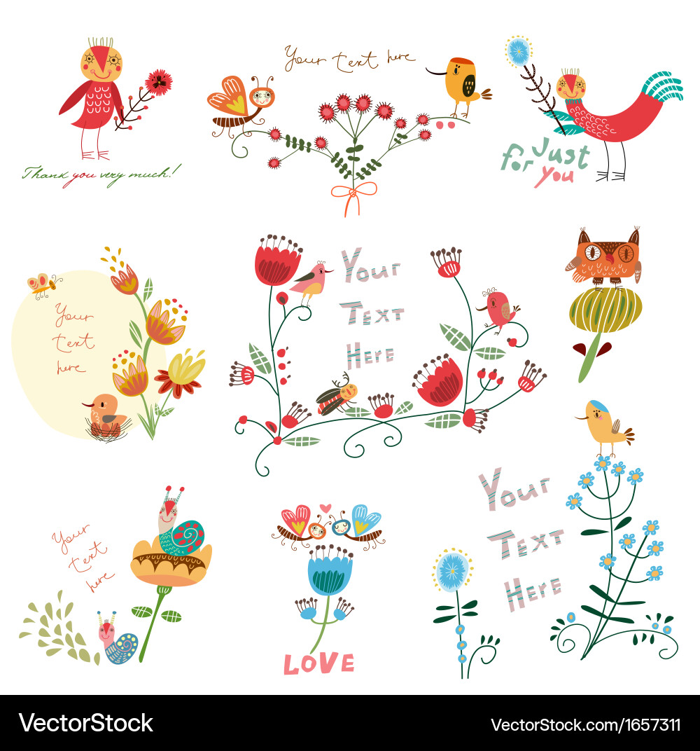 Set funny pictures for you Royalty Free Vector Image
