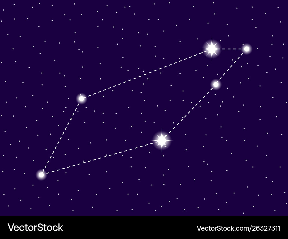 Telescopium constellation constellation starry Vector Image