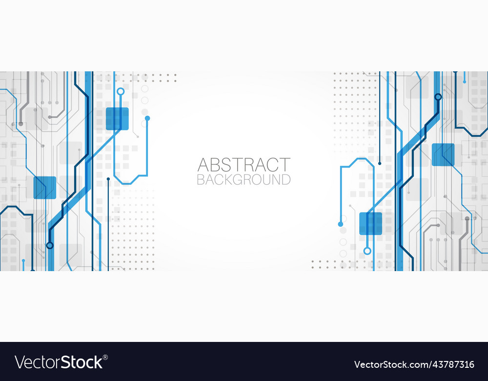 Abstract technology concept circuit board high Vector Image